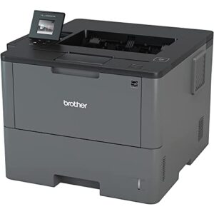 Brother HL-L6300DW Wireless Single-Function Monochrome Laser Printer, Gray - Print only - 48 ppm, 1200x1200 dpi, 8.5x14, 256MB Memory, Auto Duplex Printing, 520 Sheet, Ethernet, Cbmoun Printer Cable