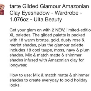 Tarte Gilded Glamour Amazonian Clay Eyeshadow Wardrobe - 2X (18 Eyeshadow Palettes)