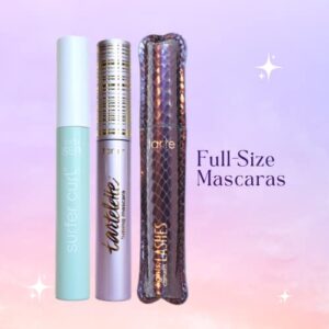 Tarte Must Have Mascaras Bestsellers Set:: SEA Surfer Curl Volumizing Mascara; Lights, Camera, Lashes 4-in-1 Mascara; Tartelette Tubing Mascara