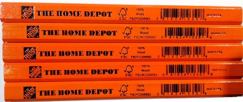 Home Depot Carpenter Pencil - 5 Pack