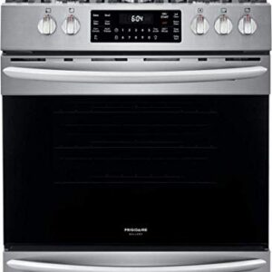 Frigidaire FGGH3047VF 30" Gallery Series Gas Range with 5 Sealed Burners, griddle, True Convection Oven, Self Cleaning, Air Fry Function, in Stainless Steel