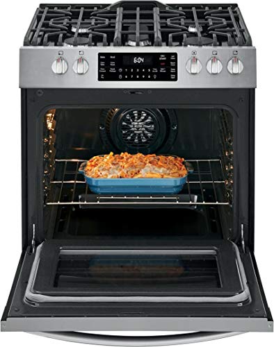 Frigidaire FGGH3047VF 30" Gallery Series Gas Range with 5 Sealed Burners, griddle, True Convection Oven, Self Cleaning, Air Fry Function, in Stainless Steel