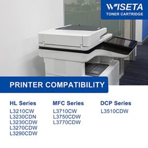 WISETA TN227 TN 227 Compatible TN227 Toner Cartridge Replacement for Brother TN227 TN-223 TN223 Compatible with MFC-L3770CDW MFC-L3750CDW HL-L3290CDW HL-L3210CW HL-L3230CDW (TN-227 C M Y, 3 Pack