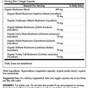 Swanson Full Spectrum 7 Mushroom Complex 60 Veg Caps 2 Pack