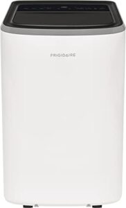 frigidaire fhpc102ac1 portable room air conditioner, 10,000 btu with multi-speed fan, dehumidifier mode, built-in air ionizer, easy-to-clean washable filter, in white