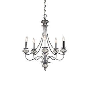 Nottinghill Collection 5-Light Chrome Chandelier Chrome