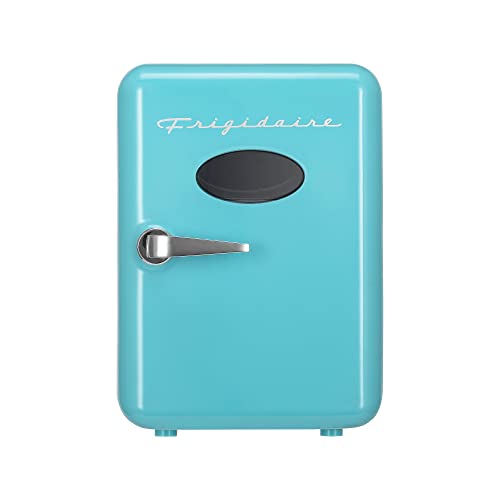 Frigidaire EFMIS137-BLUE Portable Retro 6-can Mini Fridge, Blue