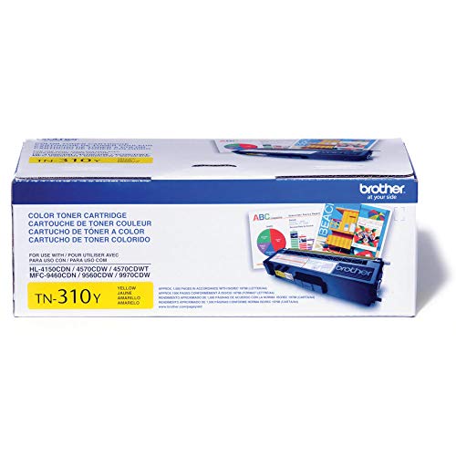 Brother TN310Y OEM Toner - HL 4150CDN 4570CDW 4570CDWT MFC 9460CDN 9560CDW Yellow Toner (1500 Yield)