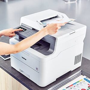 Brother MFC-L3710CWA All-in-One Wireless Digital LED Color Laser Printer - Print Copy Scan Fax - 19 ppm, 600 x 2400 dpi, 3.7" LCD Touchscreen, 8.5 x 14, 50-Sheet ADF, 250-sheet - BROAGE Printer Cable