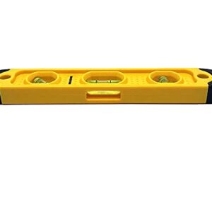 Swanson Tool TL021M 9 In. Speedlite Magnetic Torpedo Level with Rubber End Caps, yellow