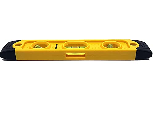 Swanson Tool TL021M 9 In. Speedlite Magnetic Torpedo Level with Rubber End Caps, yellow