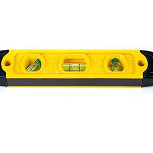 Swanson Tool TL021M 9 In. Speedlite Magnetic Torpedo Level with Rubber End Caps, yellow