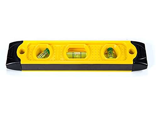 Swanson Tool TL021M 9 In. Speedlite Magnetic Torpedo Level with Rubber End Caps, yellow