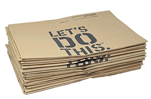 NLAVNG Heavy Duty Brown Paper 30 Gallon Lawn and Refuse Bags for Home and Garden (15 Lawn Bags) 2 Case of Pack of 15 Lawn Bags