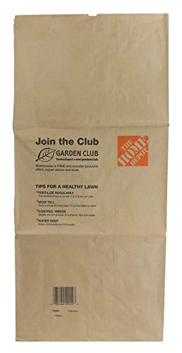 NLAVNG Heavy Duty Brown Paper 30 Gallon Lawn and Refuse Bags for Home and Garden (15 Lawn Bags) 2 Case of Pack of 15 Lawn Bags