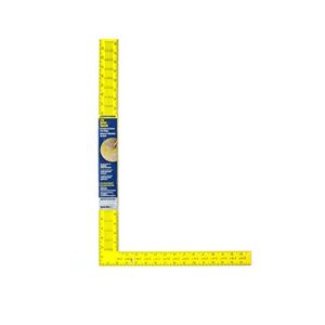 Swanson Tool TS154 Steel Rafter Square 16-Inch X 24-Inch (Yellow with Black Gradations)