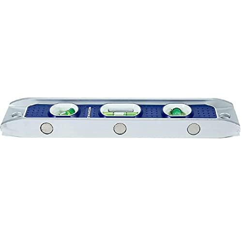 Swanson Tool Co TL002M 9-Inch Magnetic Die Cast Aluminum Torpedo Level with 3 Bubble Vials for 0°/90°/45° Measurements