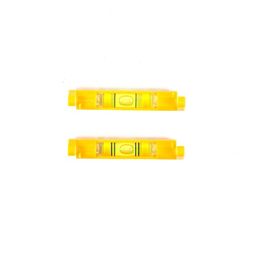 Swanson Tool Co LLP002 2-Pack Yellow Levels, Includes one 2-ring pitch vial and one 1-ring line level