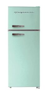 frigidaire efr753-mint 2 door apartment size refrigerator with freezer, 7.5 cu ft, retro, mint