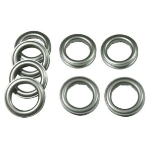 home sewing depot fast-set metal, size #12 grommet, 1 9/16″, 8 grommets total, matte nickel