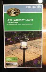 home depot hampton bay low voltage led pathway light