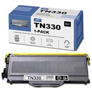 msad (1-pack) tn330 compatible black tn-360 tn 330 toner cartridge replacement for brother dcp-7030 7040 7045n hl-2120 2125 2140 2150 2150n 2170 2170w mfc-7040 printer cartridge – sold by scandink