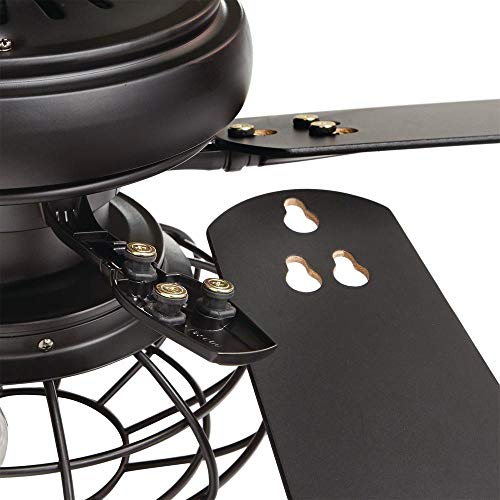 Home Decorators Collection Ellard 52 in. LED Matte Black Indoor Ceiling Fan with Lights