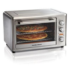 hamilton beach countertop rotisserie convection toaster oven, extra-large, stainless steel (31103da)