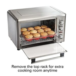 Hamilton Beach Countertop Rotisserie Convection Toaster Oven, Extra-Large, Stainless Steel (31103DA)