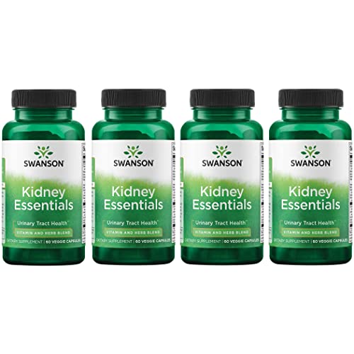 Swanson Kidney Essentials 60 Veg Capsules (4 Pack)