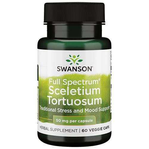 Swanson Full Spectrum Sceletium Tortuosum 50 Milligrams 60 Veg Capsules