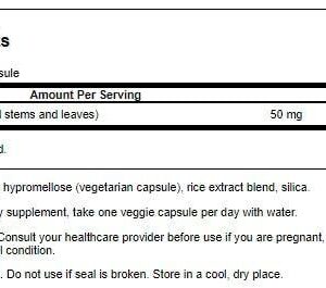 Swanson Full Spectrum Sceletium Tortuosum 50 Milligrams 60 Veg Capsules