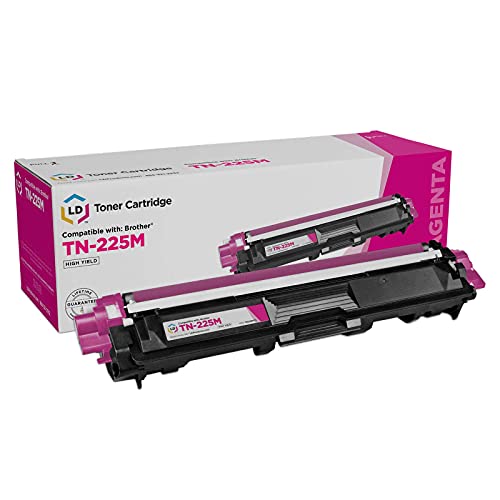 LD Compatible Toner Cartridge Replacement for Brother TN225M High Yield (Magenta)