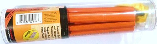 Home Depot Marking Pencil with VersaSharp Sharpener, 10 Pack - 100% Wood FSC C006583 - Made in USA