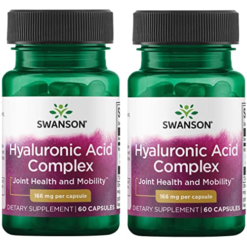 Swanson Hyaluronic Acid Complex 166 mg 60 Caps 2 Pack