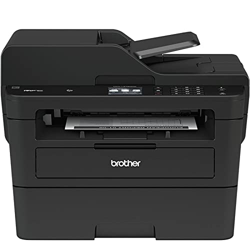 Brother MFCL2750DW Monochrome All-in-One Wireless Laser Printer, Duplex Copy & Print & Scan & Fax, 36ppm, Automatic 2-Sided Printing, 2.7’’Color Touchscreen, 250-sheet, Lanbertent Printer Cable