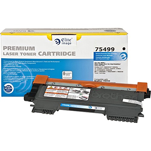 Elite Image 75499 Reman Toner Cartridge Replacement for Brother (Tn450) Black