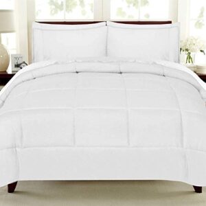 Cotton Home Depot All Season Luxury 600 Thread Count 1 Piece Down Alternative Comforter, Hotel Quality 400 GSM Full Light Weight 100% Egyptian Cotton (King Size, Orange Solid)