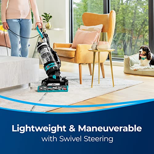 Bissell CleanView Swivel Rewind Pet Reach Vacuum Cleaner, with Quick Release Wand, Swivel Steering and Automatic Cord Rewind, 3197A