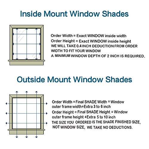 LETAU Wood Window Roman Shades, Bamboo Light Filtering Window Blinds for Outdoor Home, Office, Kitchen, Pattern 6