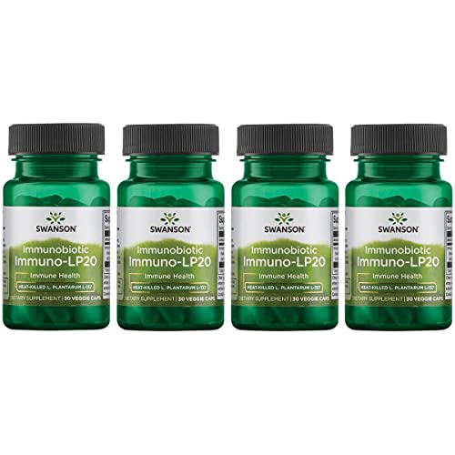 Swanson Immunobiotic Immuno-Lp20 50 Milligrams 30 Veg Capsules (4 Pack)