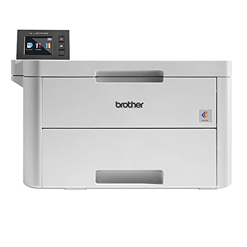 Brother L-3270CDW Series Compact Digital Color Laser Printer I Mobile Printing I NFC I Auto 2-Sided Printing I 2.7" Color Touchscreen I Up to 25 PPM I Up to 50-Sheet Tray Capacity + Printer Cable