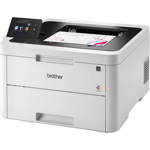 Brother L-3270CDW Series Compact Digital Color Laser Printer I Mobile Printing I NFC I Auto 2-Sided Printing I 2.7" Color Touchscreen I Up to 25 PPM I Up to 50-Sheet Tray Capacity + Printer Cable