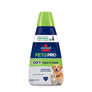 bissell® pet pro oxy spot & stain formula for portable carpet cleaners, 32 oz, 2034