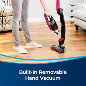 BISSELL, 3079 Featherweight Cordless XRT 14.4V Stick Vacuum, Black, Red