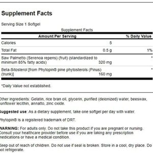 Swanson Saw Palmetto and Beta Sitosterol 30 Sgels (3 Pack)