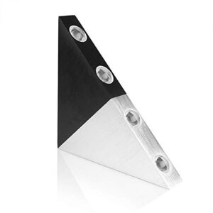 LemonBest Modern Triangle 5W LED Wall Sconce Light Fixture Indoor Hallway Up Down Wall Lamp Spot Light Aluminum Decorative Lighting for Theater Studio Restaurant Hotel (Hardwired)