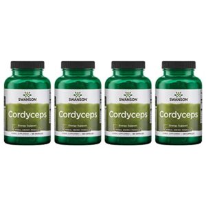 swanson cordyceps 600 milligrams 120 capsules (4 pack)