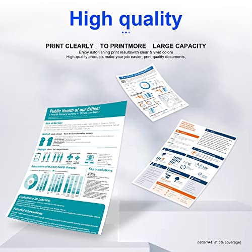 Super High Yield TN 436 Compatible TN-436K TN-436C TN-436M TN-436Y Toner Cartridge Replacement for Brother HL-L8260CDW L8360CDW L8360CDWT L9310CDW L9310CDWT Printer (1BK+1C+1M+1Y, 4-Pack)