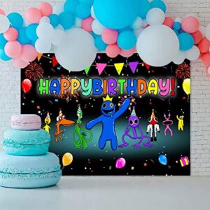 Game Happy Birthday Backdrop Cartoon Party Banner Decorations Photography Background Decor Photo Booth Studio Prop 3-5x7 FT